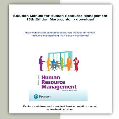 Solution Manual for Human Resource Management 15th Edition Martocchio • | PDF