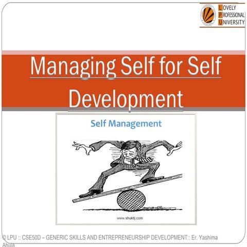 Managing self | PPT