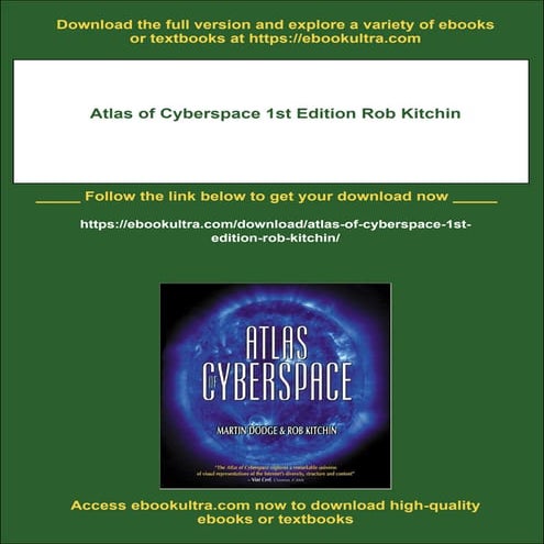 Atlas of Cyberspace 1st Edition Rob Kitchin | PDF