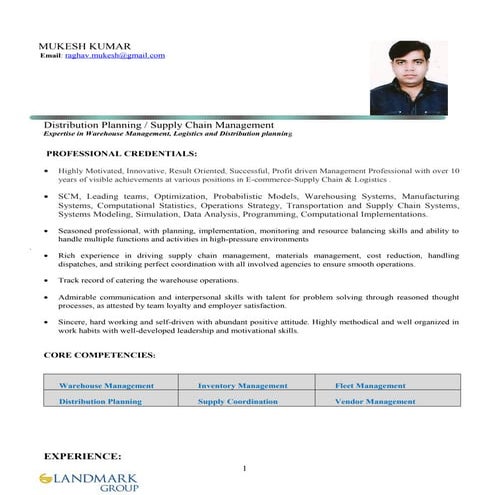 Mukesh Kumar Updated Resume | DOC