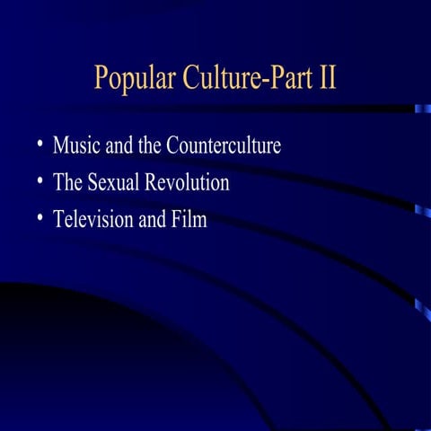 1960s Pop Culture: pt2 | PPT
