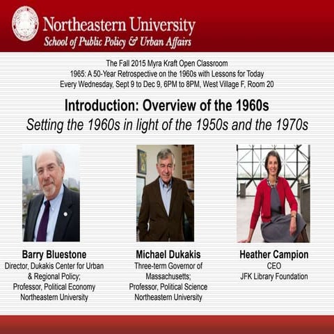 Introduction to the 1960s: A Chronology of Major Events | PPTX