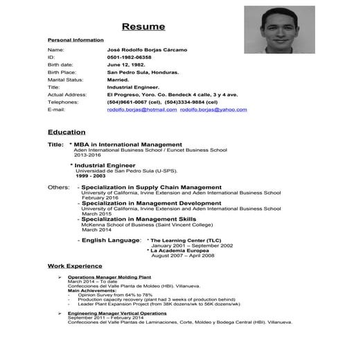 Resume(sherwin) | DOC