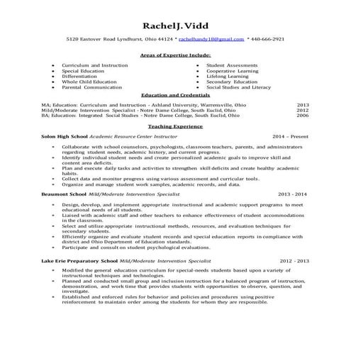 Resume kelly anne mudd | PDF