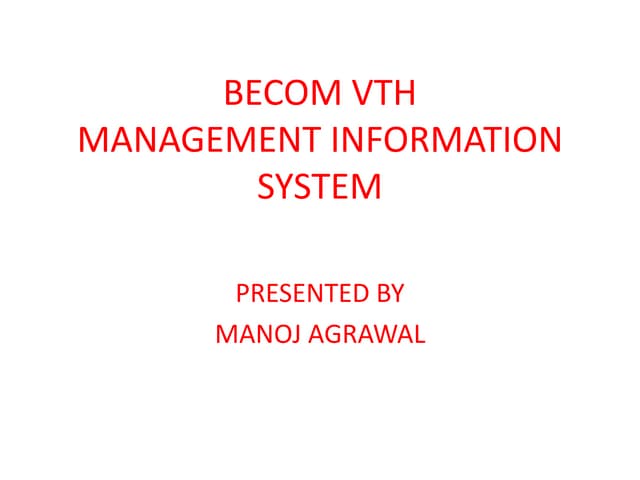 Types of IS(TPS, OAS, MIS, DSS, ESS and SIS) | PPT