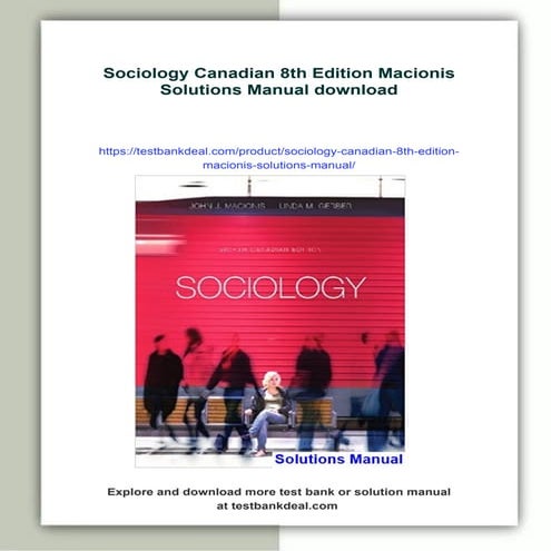 Sociology Canadian 8th Edition Macionis Solutions Manual | PDF