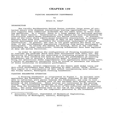 1976 Floating Breakwater Performance Pdf