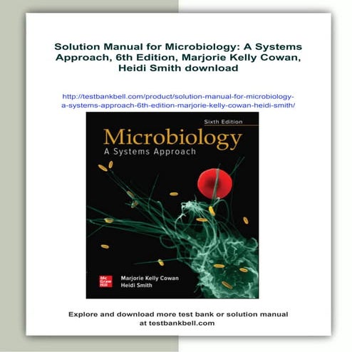 Solution Manual for Microbiology: A Systems Approach, 6th Edition ...