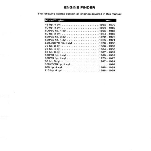 1976 mercury outboard engine 40 hp 115hp service repair manual | PDF
