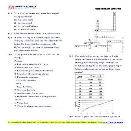 class-viii-science-question-bank-for-summative-assesment | PDF