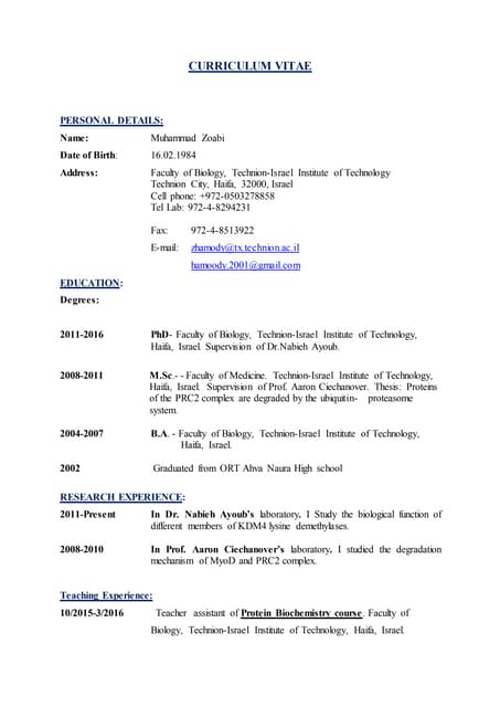 Dr. Fawzi A. Issa CV | PDF