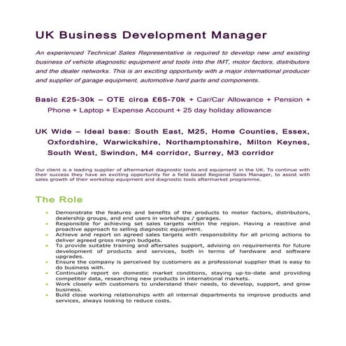 1983 Business Development Manager | PDF