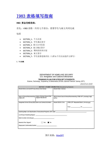 Form i 983 sample | PDF