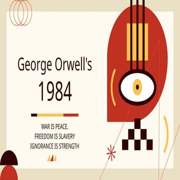 1984 template ppt for teaching grades 11-12 | PPTX