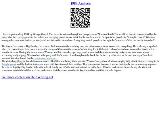 Teaching 1984 George Orwell powerpoint high school | PPTX