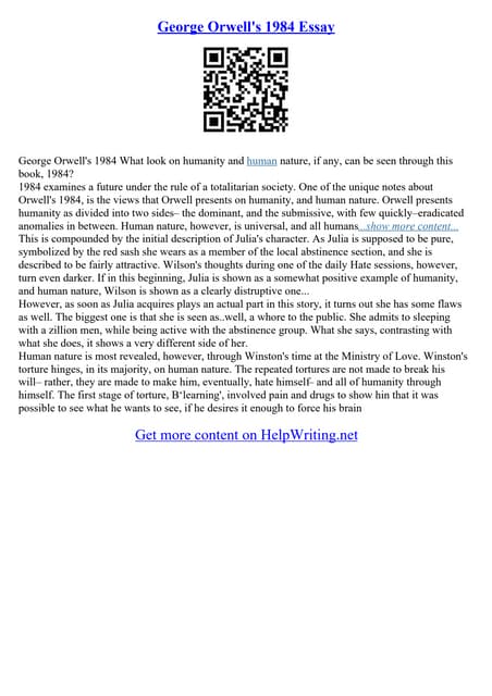 Panoptic surveillance and loss of privacy in Orwell's Novel 1984 | PDF