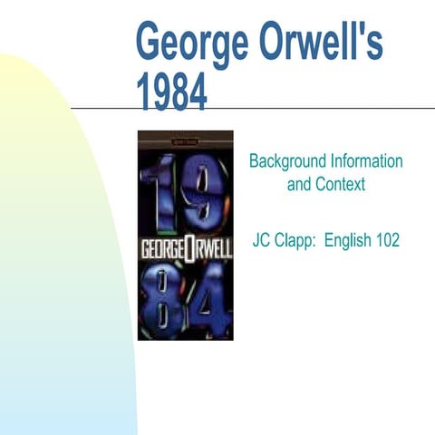 1984 presentation | PPT | Fiction | Books and Literature