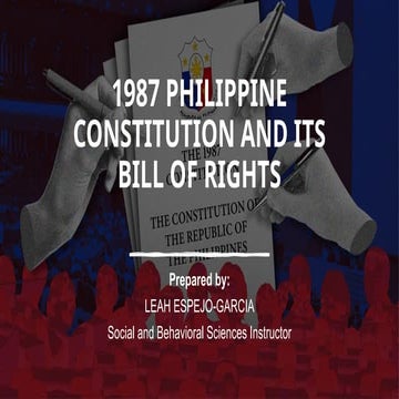 1987 Philippine Constitution (Saligang Batas ng Pilipinas in Filipino ...