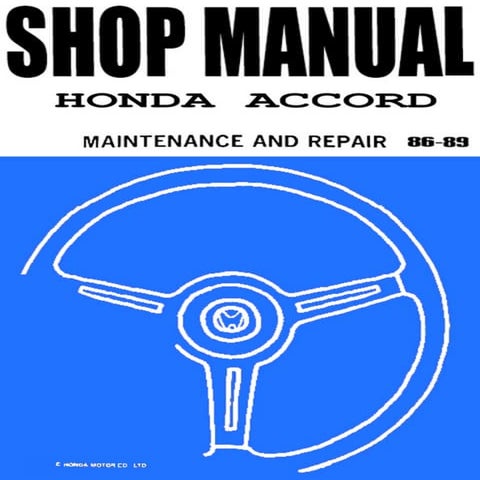 1989 Honda Accord Service Repair Manual.pdf