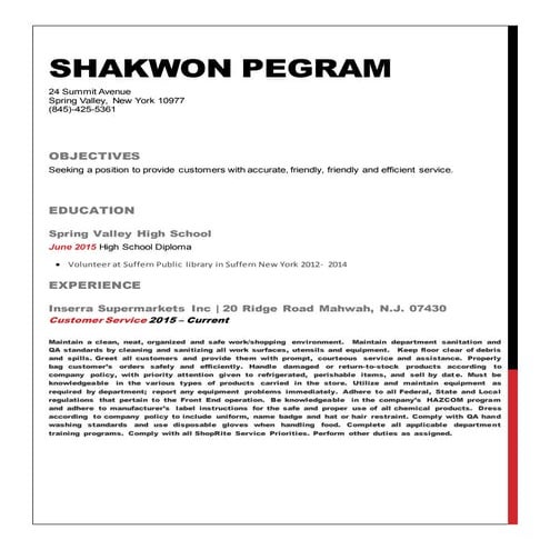 SAMPLE RESUME | PDF
