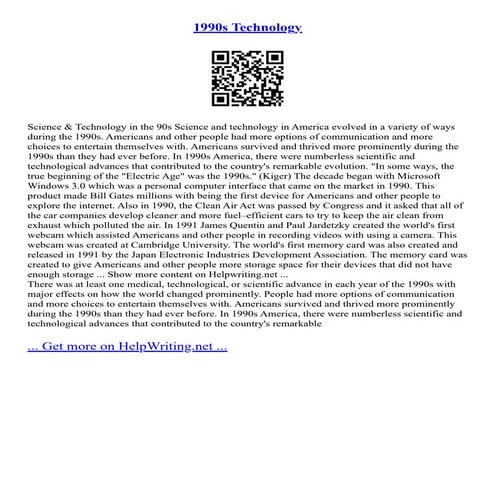 1990S Technology | PDF