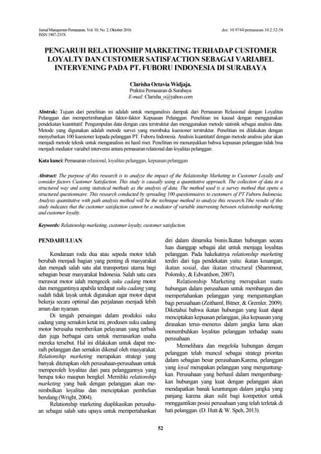 Bab 10 membangun hubungan dengan pelanggan | PPT