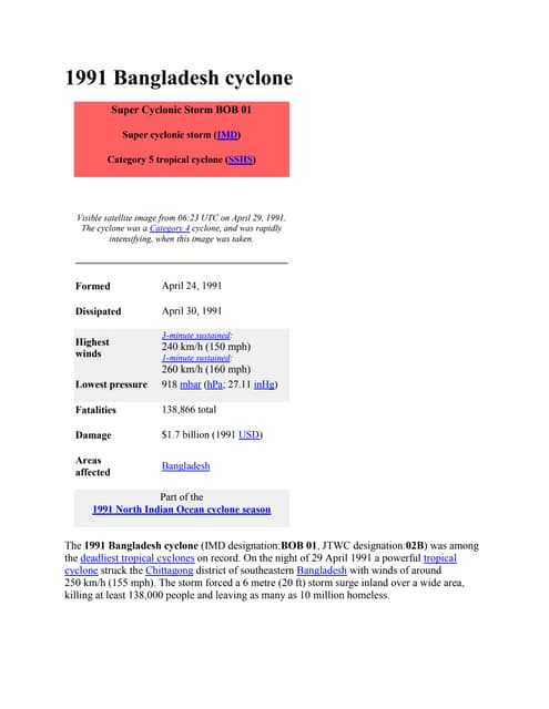 Cyclone Aila case study | PPT