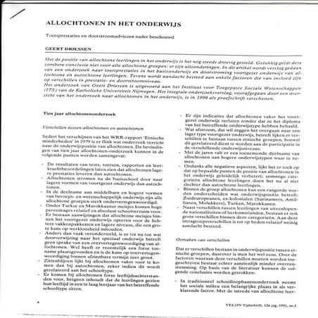 Geert Driessen (1991) VELON Allochtonen in het onderwijs.pdf