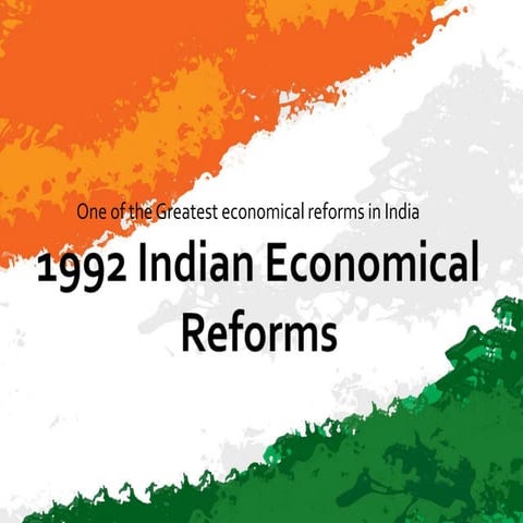 1992 indian economical reforms | PPTX