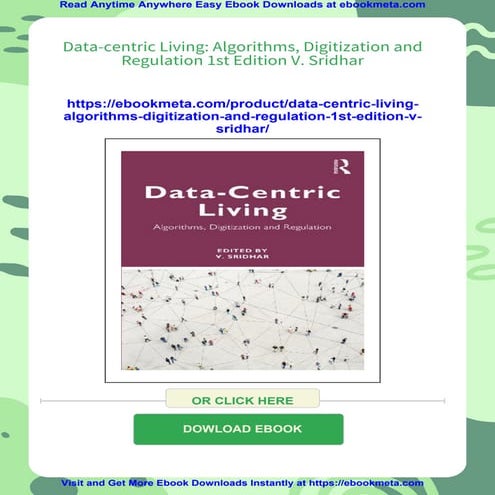 Data-centric Living: Algorithms, Digitization and Regulation 1st ...