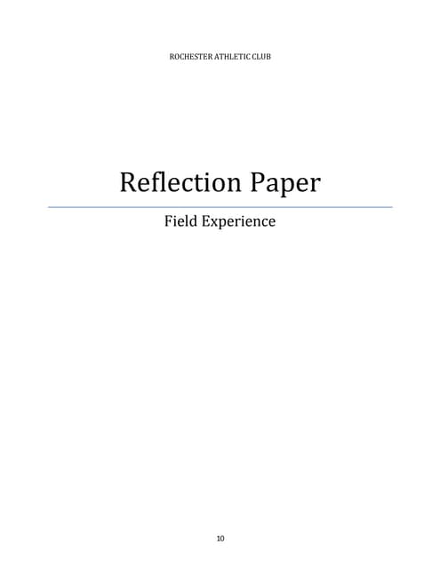 How to write a reflection paper | PPT
