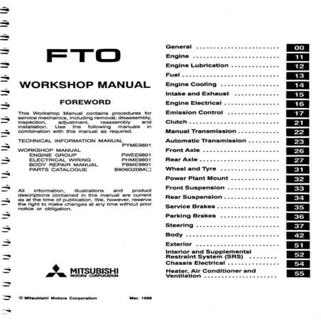 1996 Mitsubishi Fto Service Repair Manual.pdf