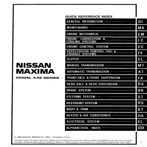 1997 Nissan Maxima Service Repair Manual.pdf