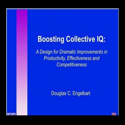 Engelbart: Bootstrap "Paradigm Map" - 1998 | PPT