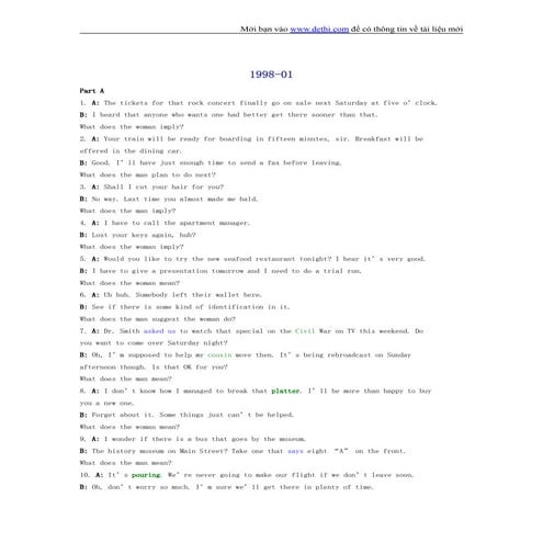 1998 01 script | PDF