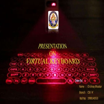ppt on virtual keyboard | PPTX