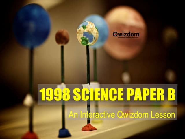 Final Year Examination Form 1 Science Paper