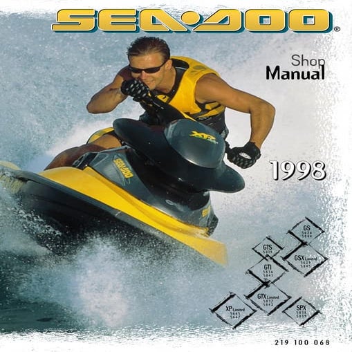 1998 sea doo bombardier personal watercraft service repair manual | PDF