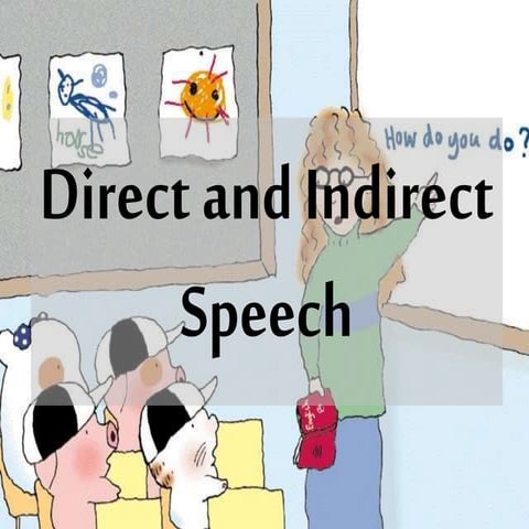 Direct and Indirect Speech ESL | PPT