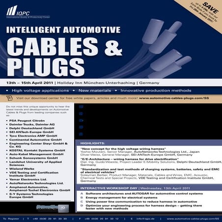 Intelligent Automotive Cables & Plugs | PDF