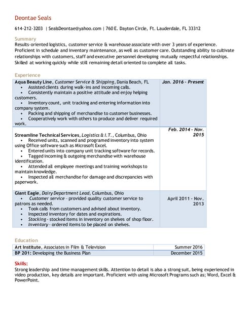 LEVIS RESUME | DOC | Logistics | Business