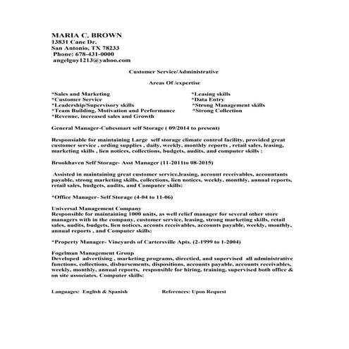 Maria's Resume 2015 | DOC