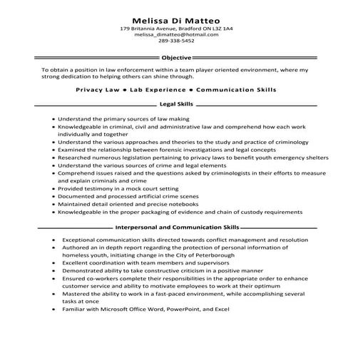 Resume M | DOC
