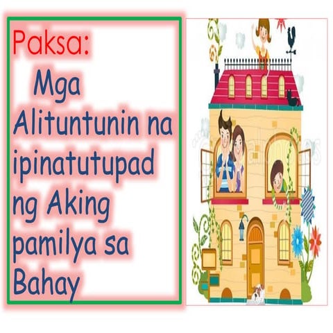 Alituntunin Sa Bahay | PPTX