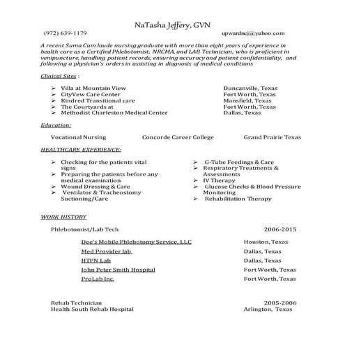 AAA NATASHA UPDATED LVN RESUME 2 | PDF