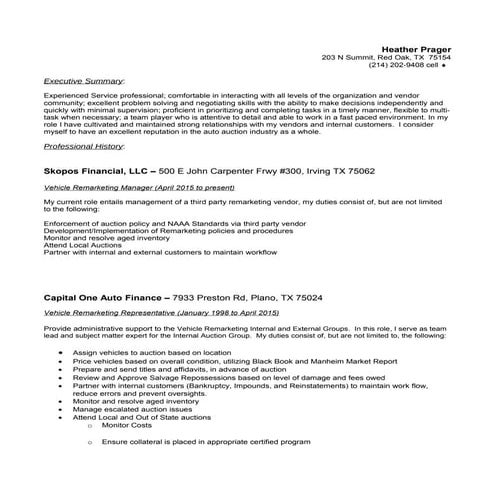 Heather Resume 2015 | PDF