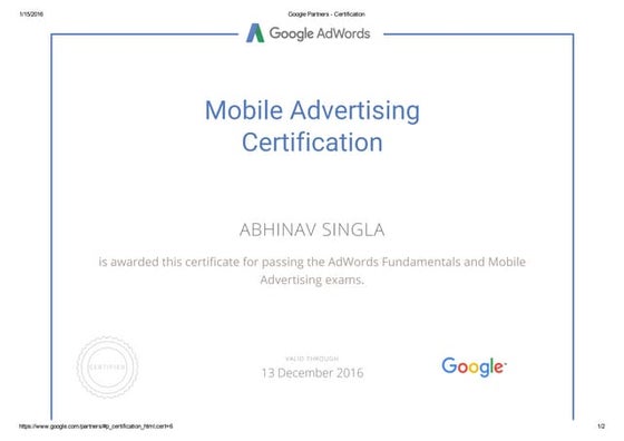 Google Partners - Certification | PPT