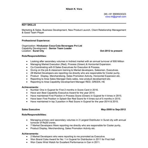 Resume-Nilesh_edit | DOC