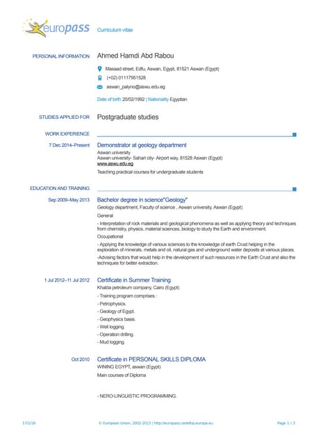 CV En Amine Saadouni | PDF