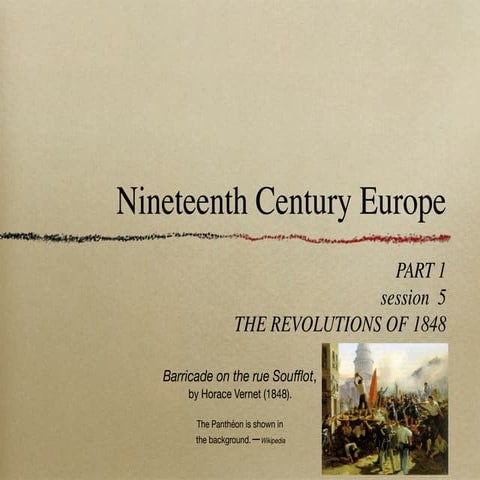 19 c Europe 1, session 5; Revolutions of 1848 | PDF